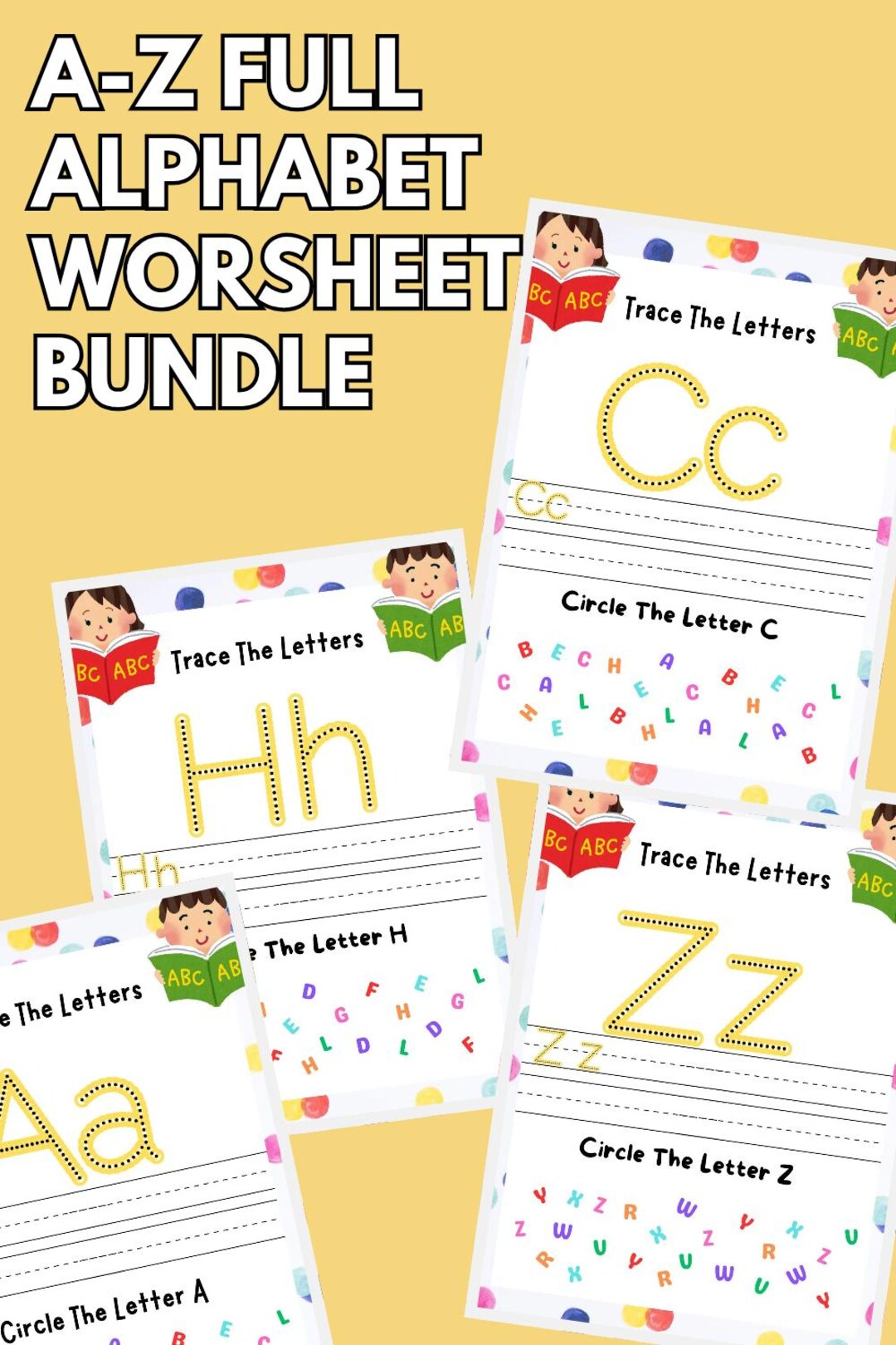 26-page Alphabet Tracing Bundle | Letter Writing & Recognition ...