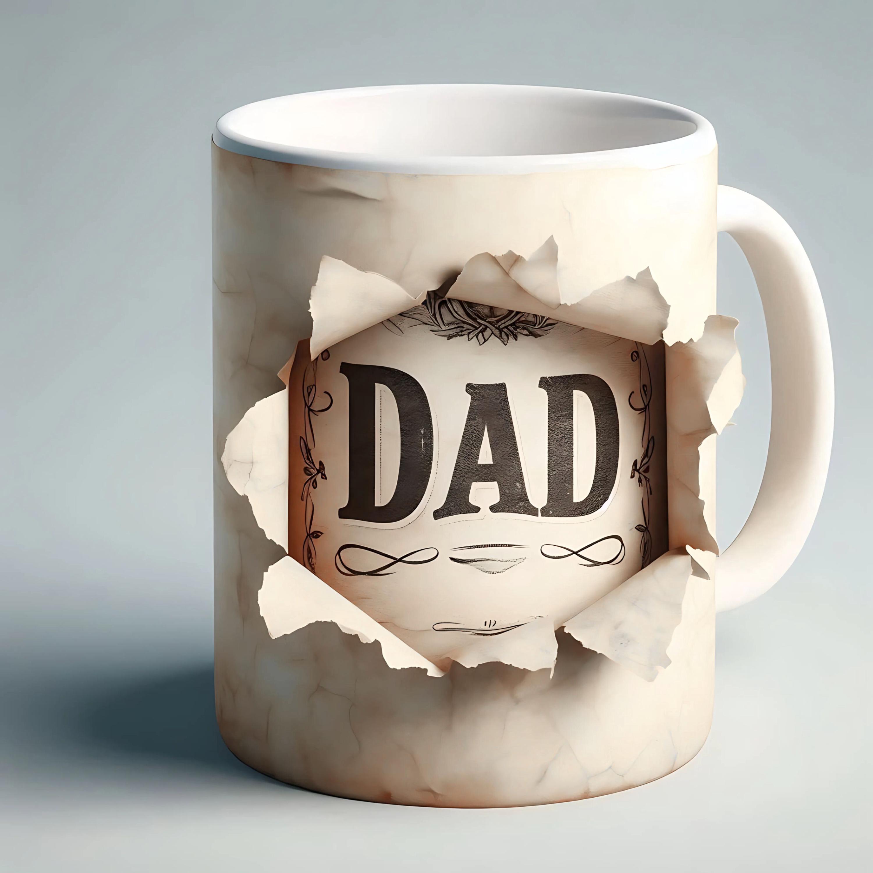 Fathers Day Mug Wrap Bundles of 8 Designs, Wrap 11oz 3D Mug Template ...
