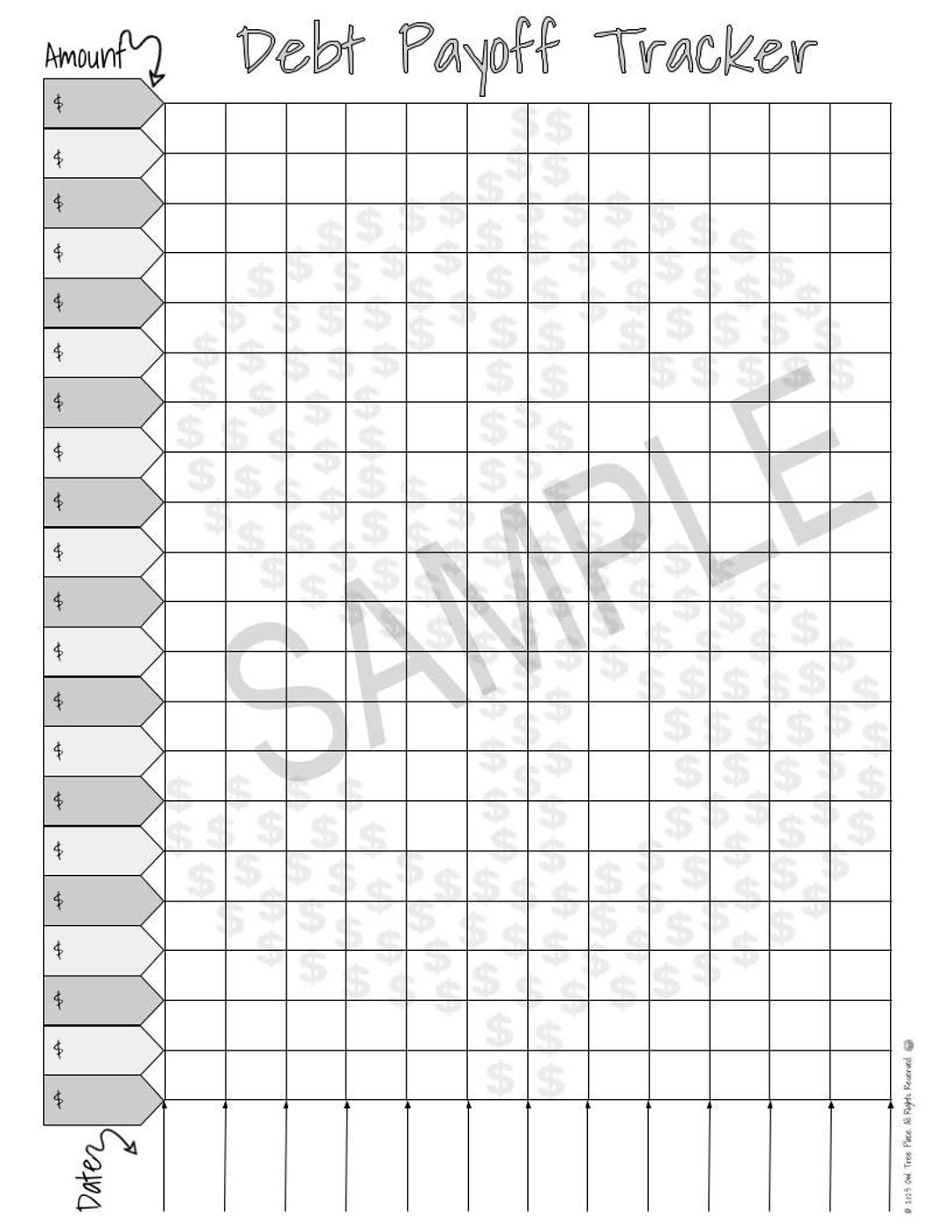 Debt Payoff Tracker - Digital Download, PDF, PNG, JPG, Printable ...