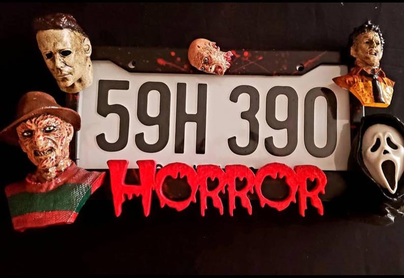 Handmade Holy Grail Horror Halloween License Plate Frame Michael Myers ...