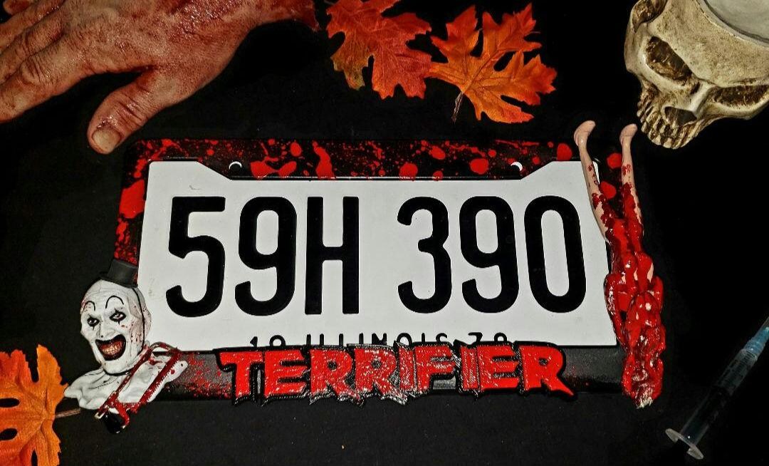 Handmade Terrifier License Plate Frame Halloween Horror - Etsy