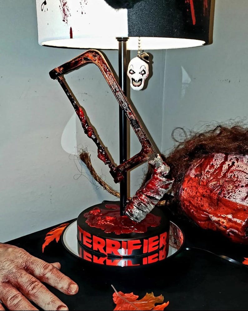Art the Clown | Terrifier | Halloween Accent Lamp | Handmade Horror ...