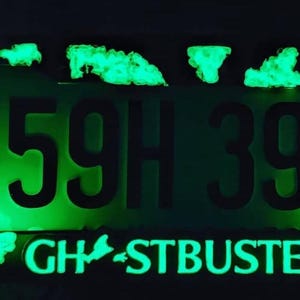 Handmade Glow in the Dark Slime License Plate Frame Halloween Decor ...