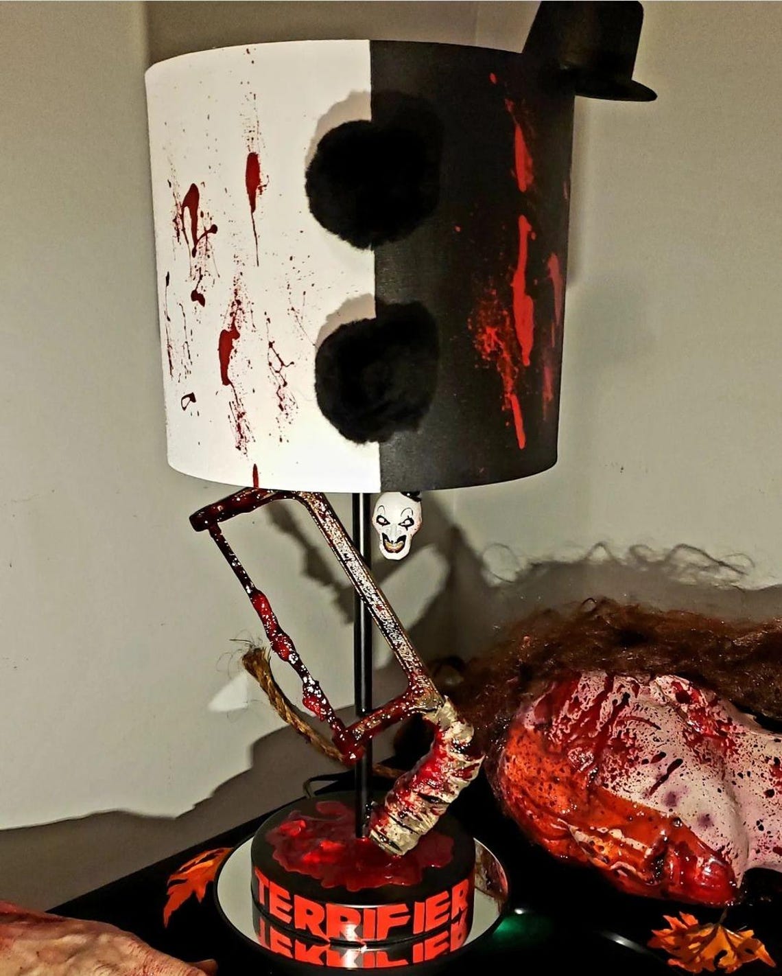 Art the Clown | Terrifier | Halloween Accent Lamp | Handmade Horror ...
