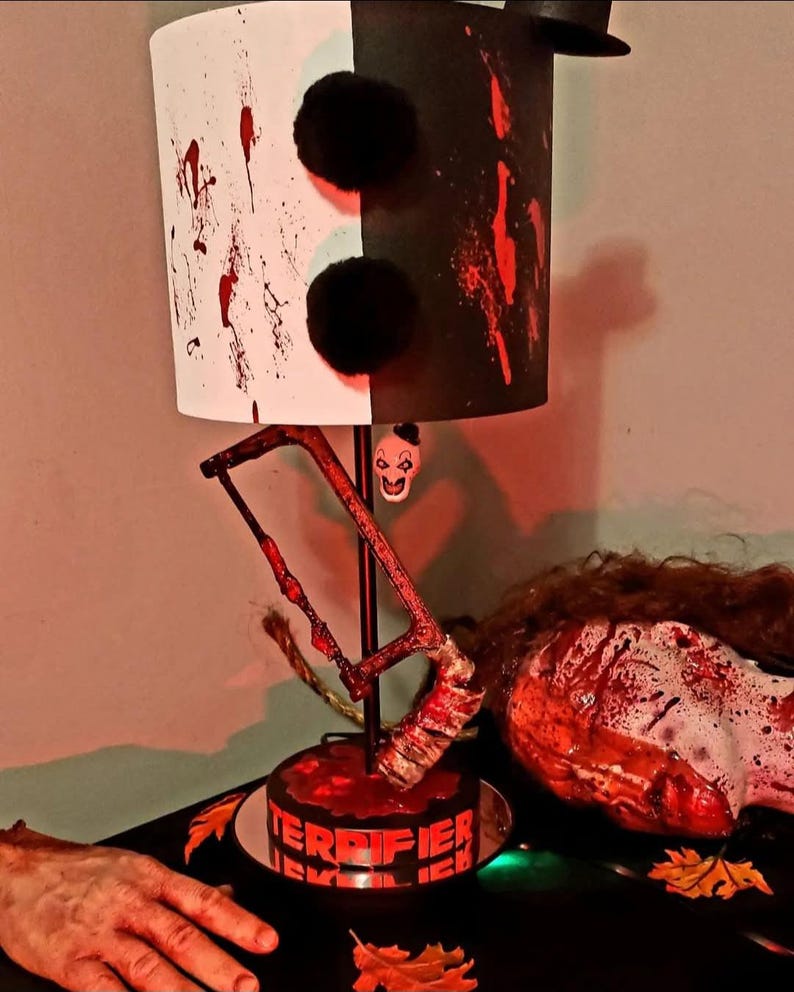 Art the Clown | Terrifier | Halloween Accent Lamp | Handmade Horror ...
