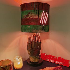 Freddy Krueger | A Nightmare on Elm Street | Halloween Accent Lamp | Handmade Horror Lamp - Etsy
