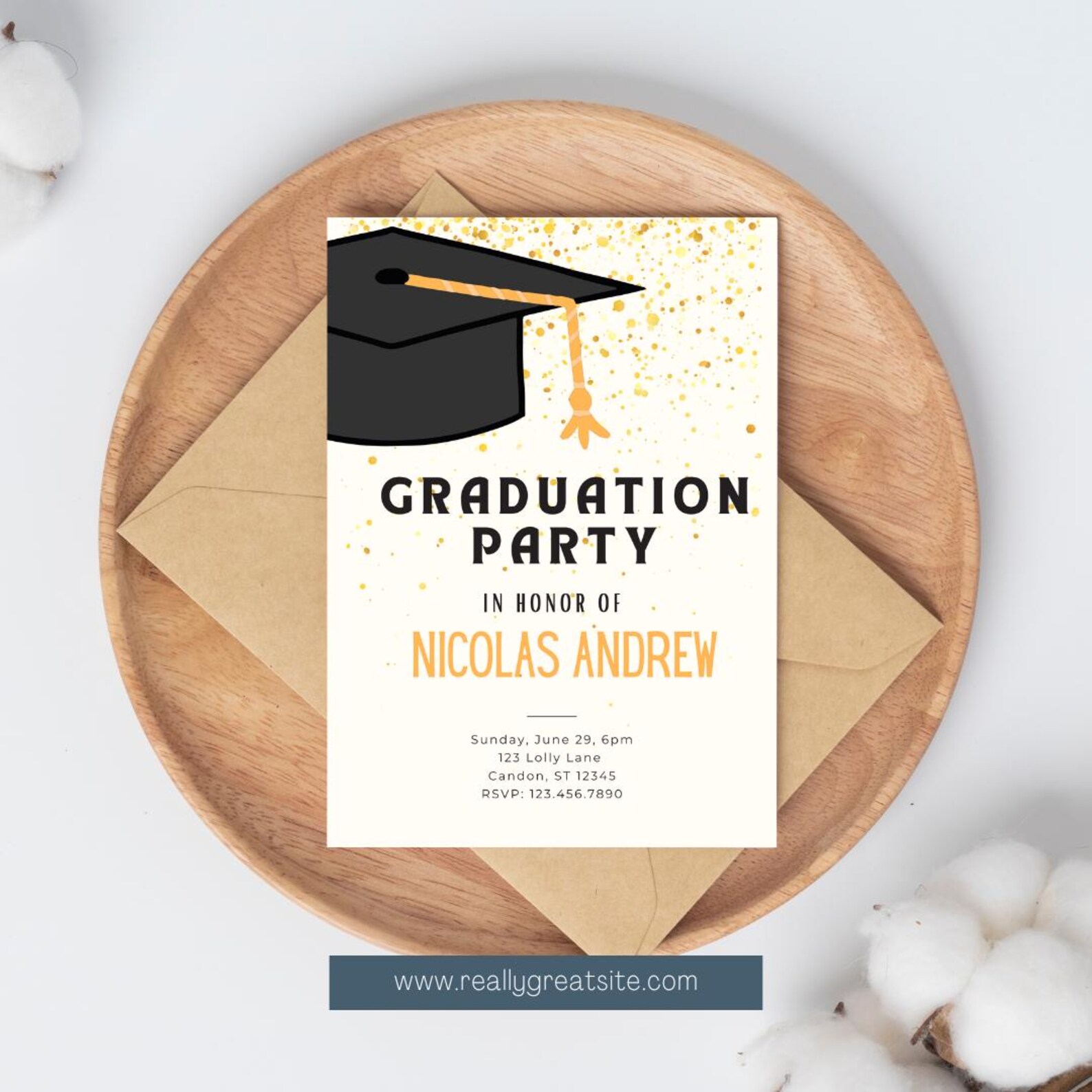 Graduation Invitation, Grade Invite - Etsy