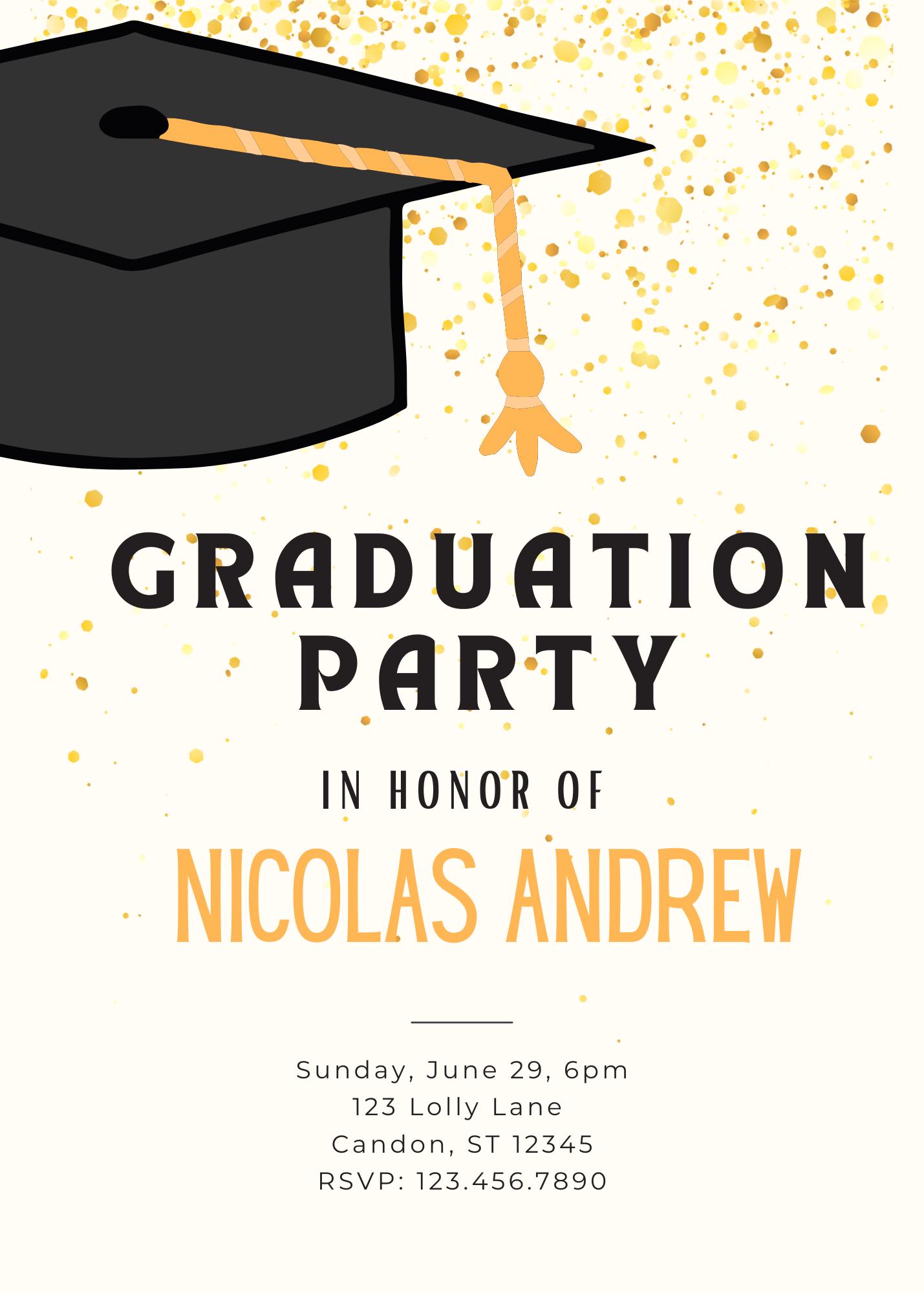 Graduation Invitation, Grade Invite - Etsy