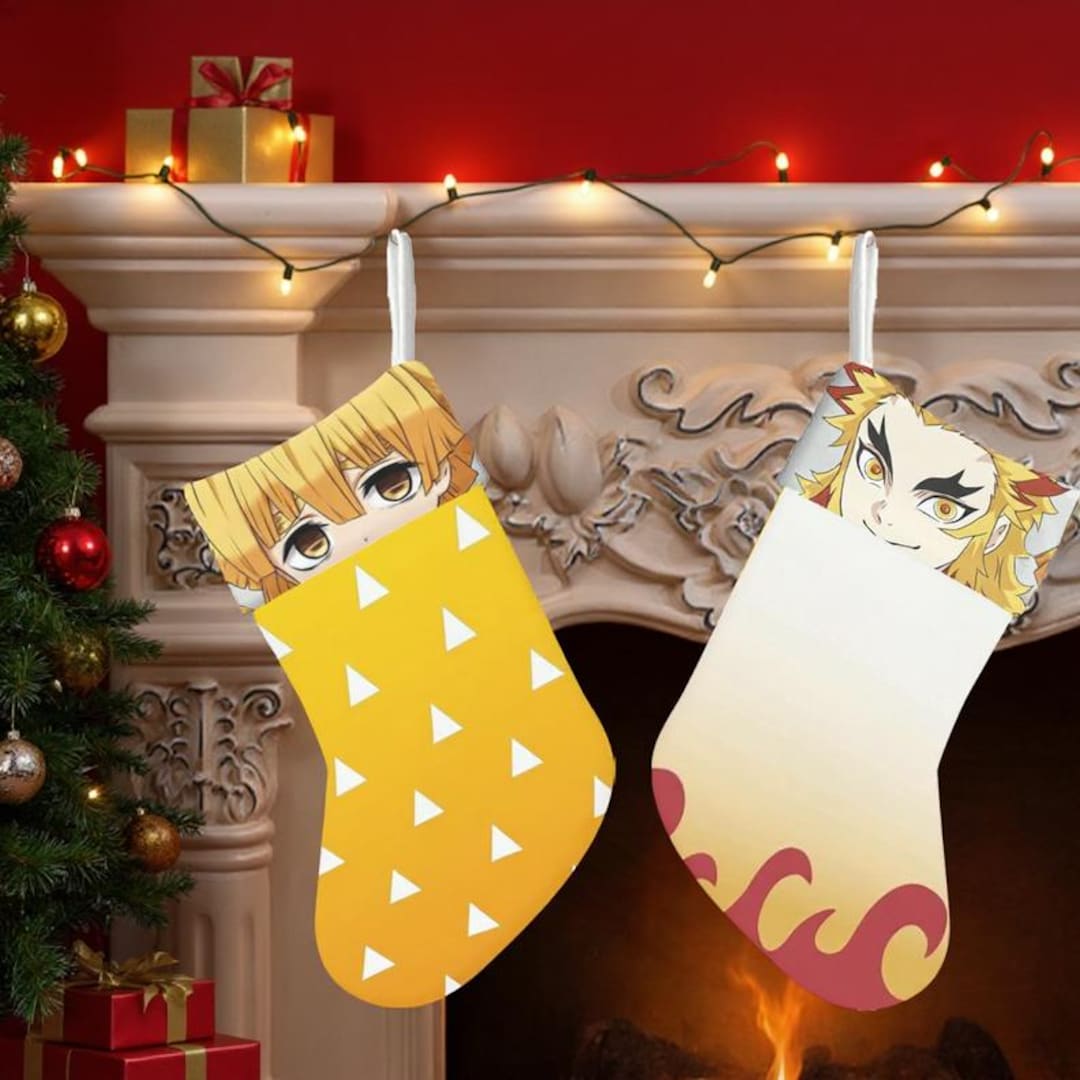 Demon Slayer Anime Christmas Stocking - Custom Printed Cuff - Seasonal ...