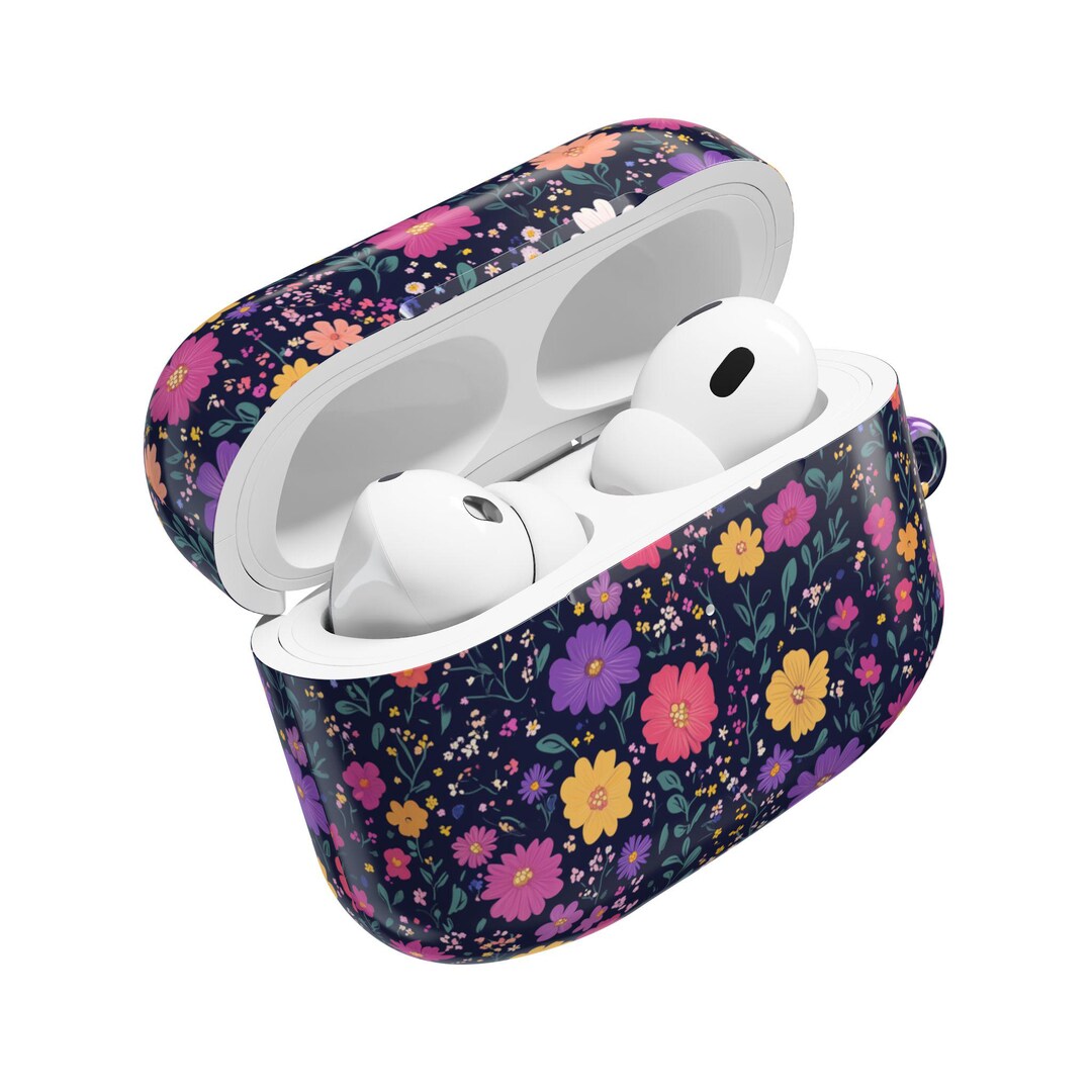 Floral AirPod Case, Cute Airpods Cover, Unique Gift for Music Lovers ...