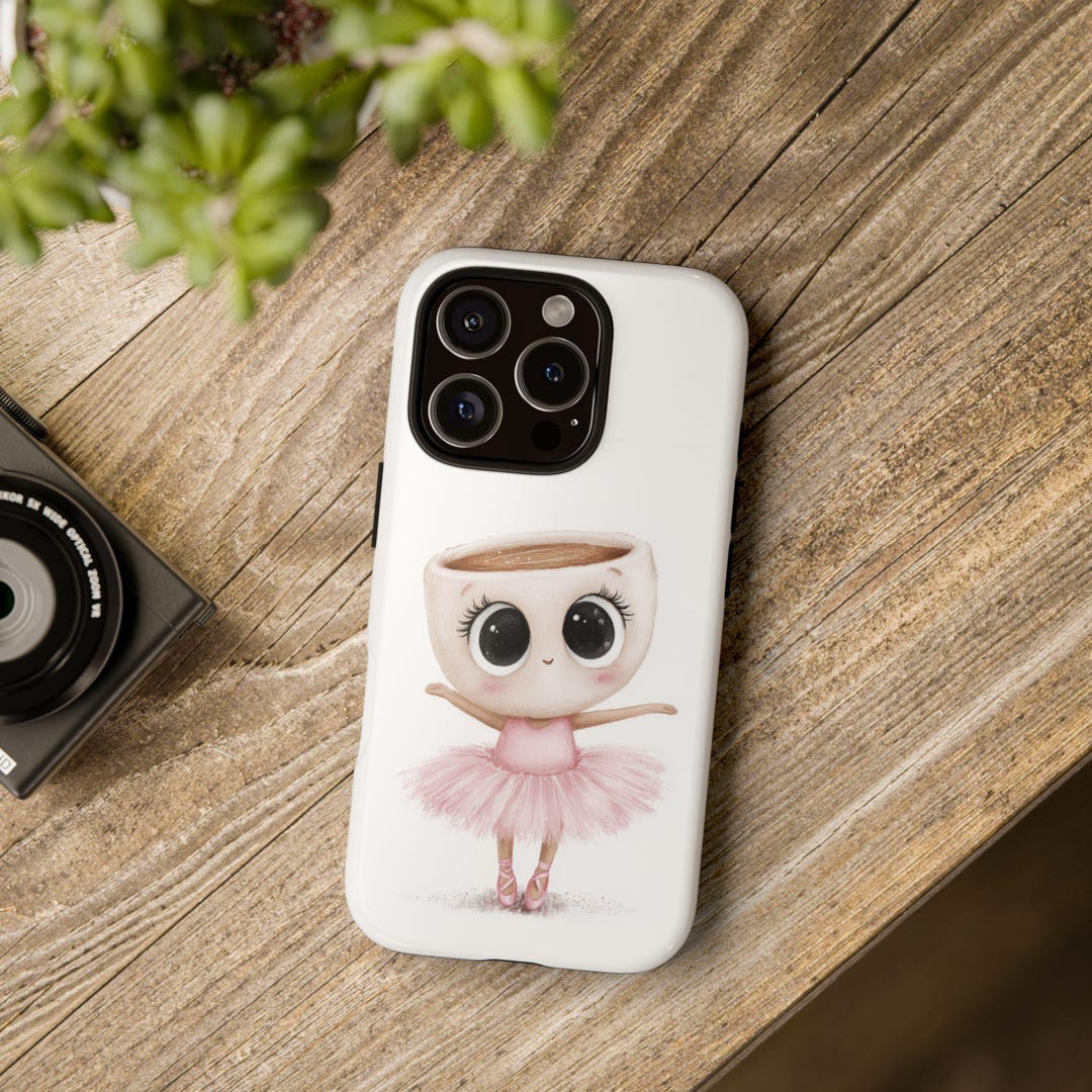 Brainrot Ballerina Cappuccina iPhone Case, Tough Phone Cover, Meme Art ...
