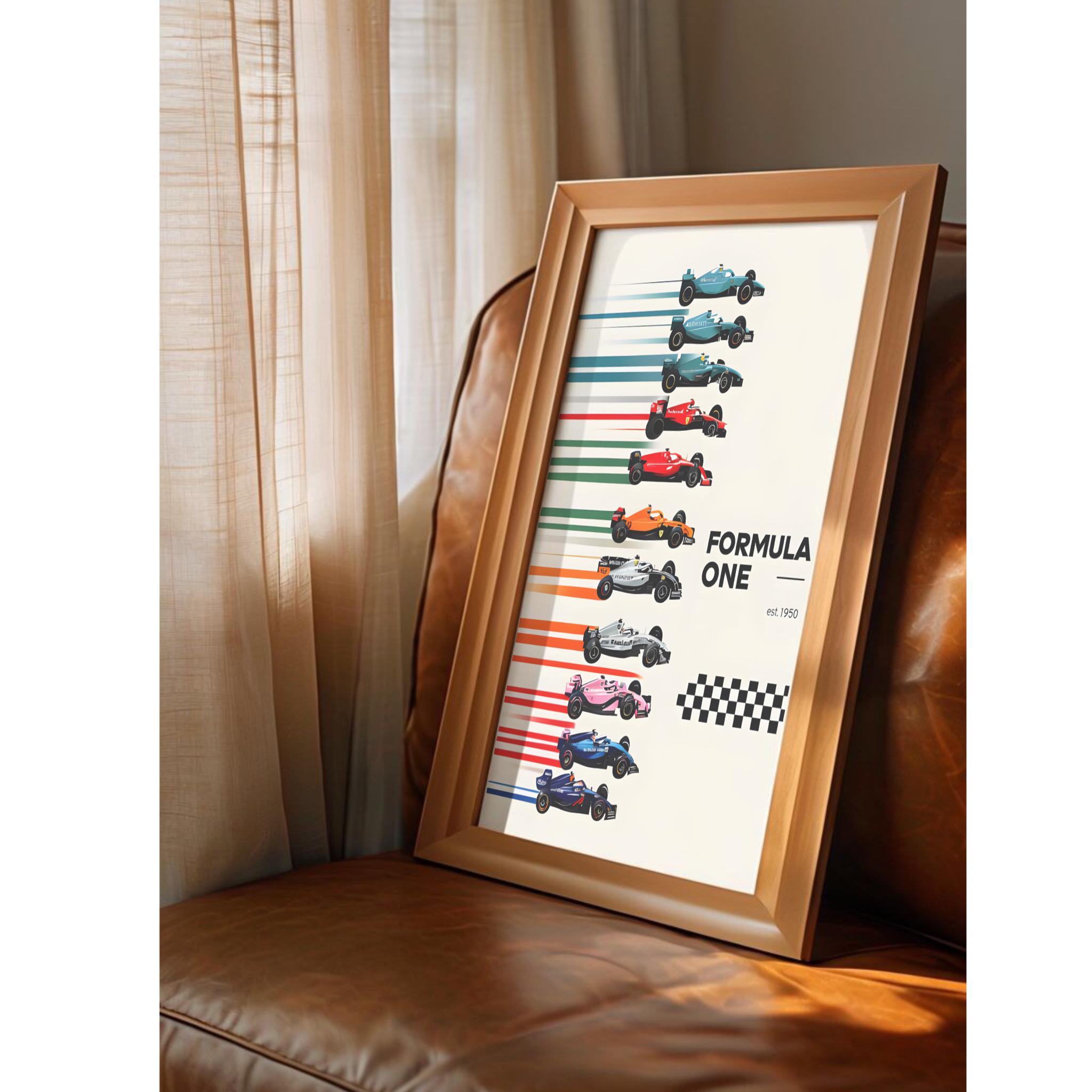 Minimalist Formula1 Line up Digital Poster - Etsy