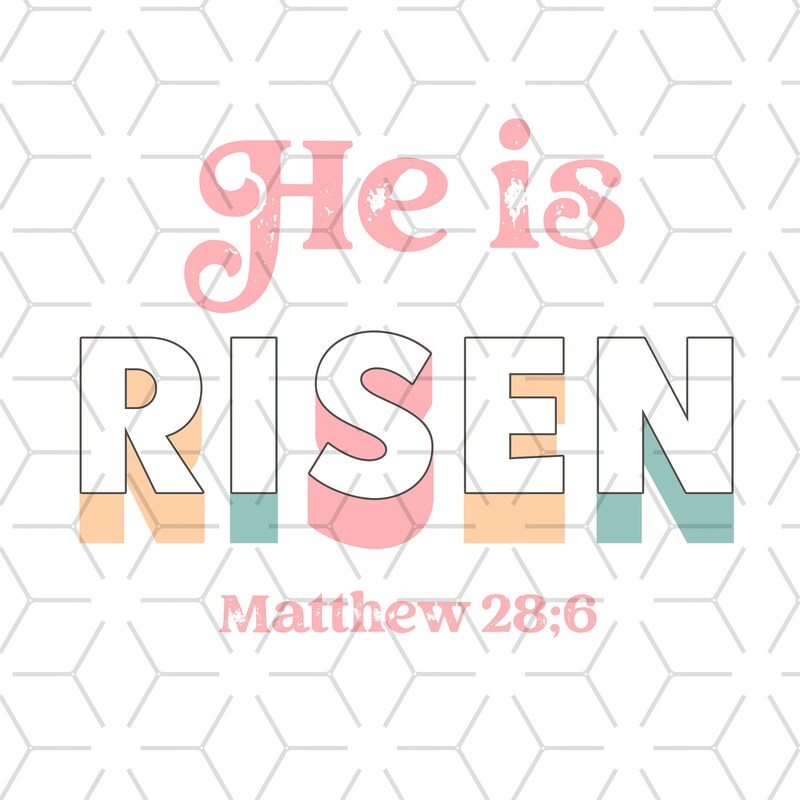 The He is Risen Clipart - Etsy