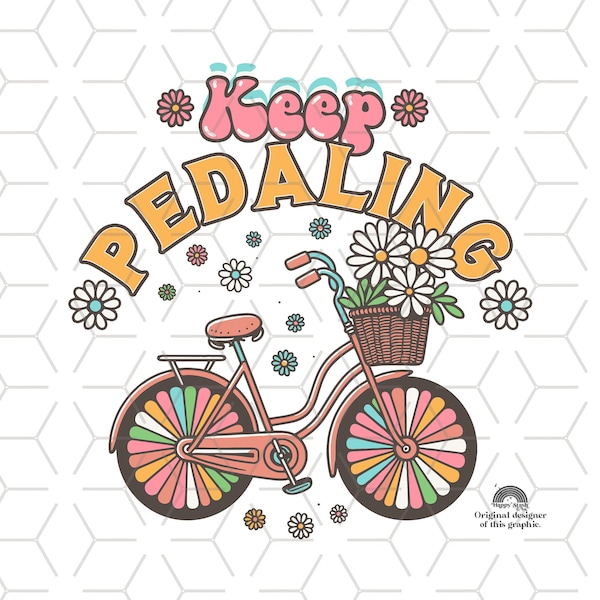 Keep Pedaling - Etsy