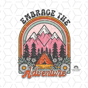 Retro Summer Camp PNG: Embrace the Adventure Design (digital Download ...