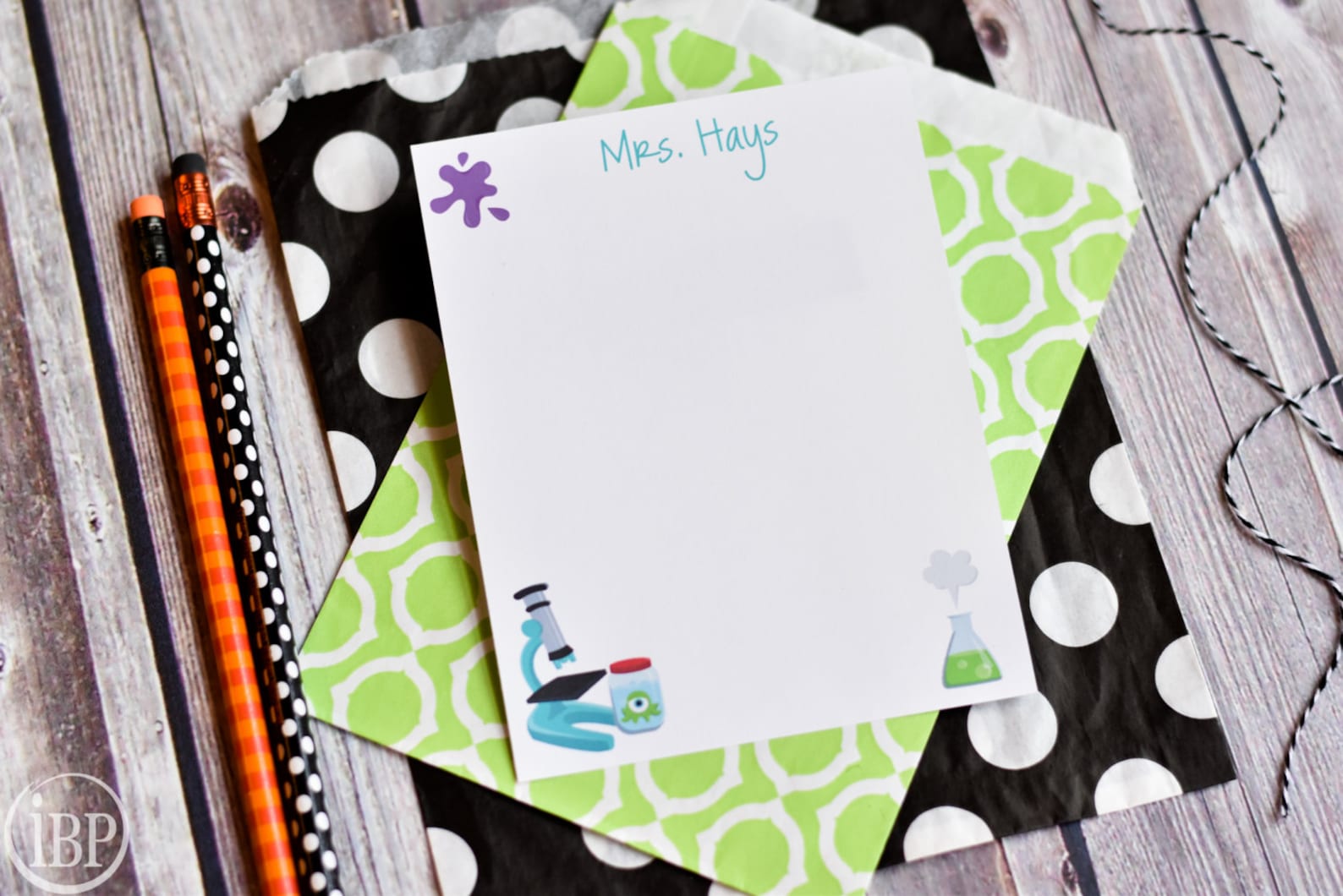 Personalized Science Notepads / Personalized Notebook / | Etsy