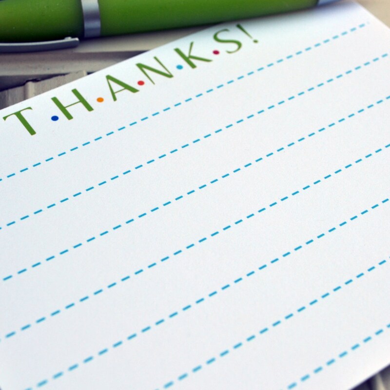 Kids Thank You Cards - Etsy