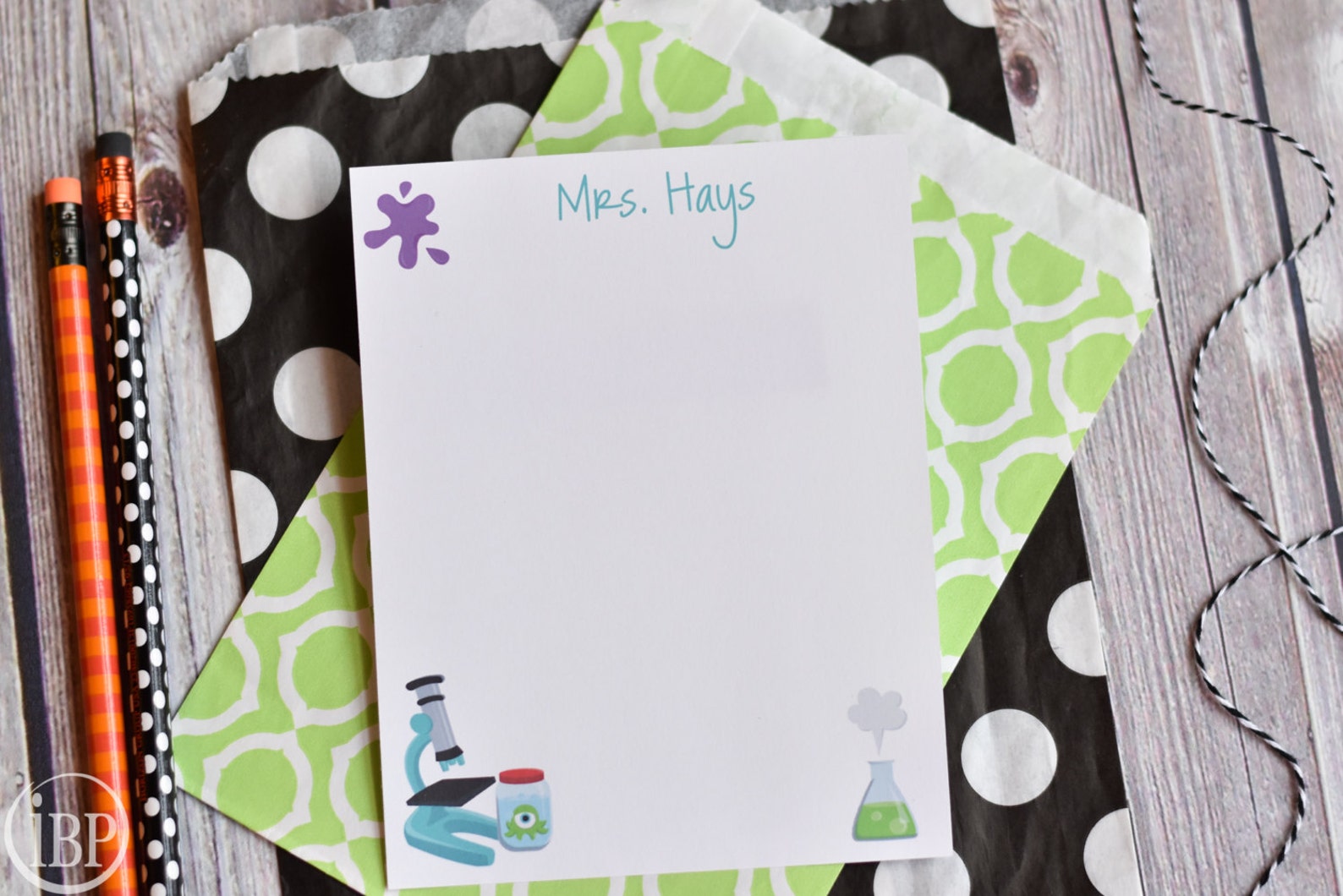 Personalized Science Notepads / Personalized Notebook / | Etsy