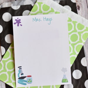 Personalized Science Notepads / Personalized Notebook / Personalized ...