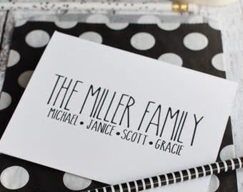 Family Stationery Family Stationary Personalized Family Note Cards ...