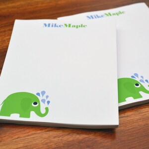 Personalized Notepads / Elephant Notepads /personalized Notebook ...