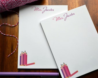 Boho Rainbow Personalized Notepad Note Pad Woman's Ladies - Etsy