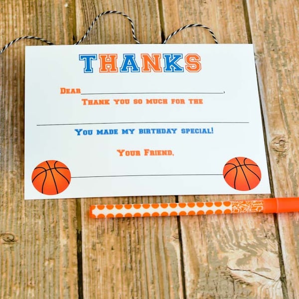 Thank You Basketball - Etsy