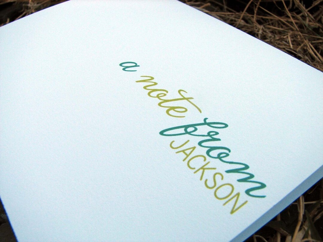 Personalized Note Cards / Personalized Stationery / Thank You Note ...