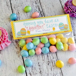 Easter Egg Treat Bag Topper / Happy Easter Treat Bag Toppers / Easter ...