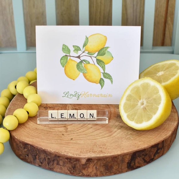 Lemon Note Cards - Etsy