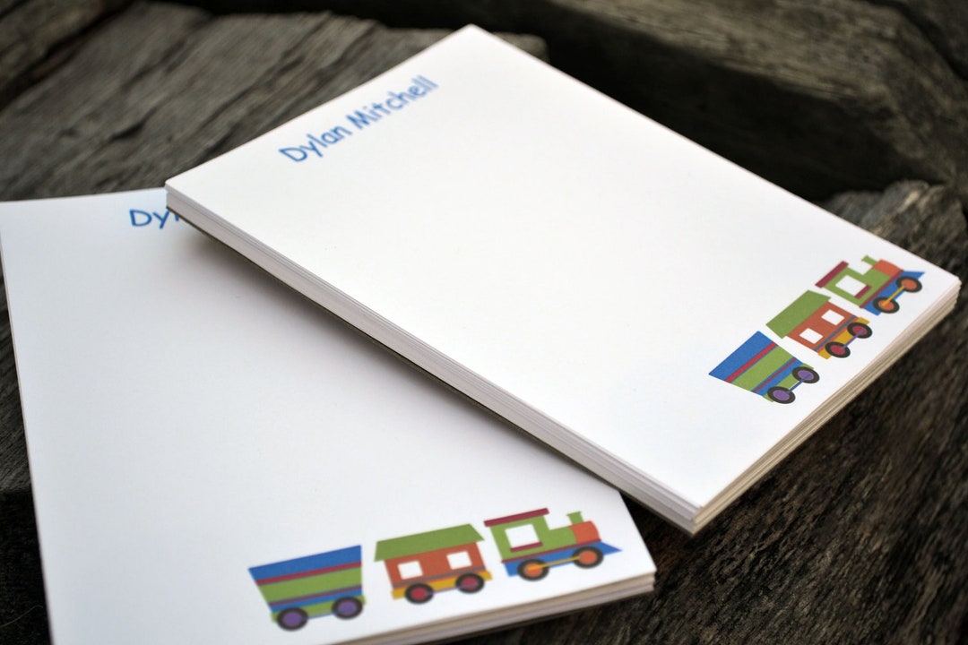 Personalized Notepads / Train Notepads /personalized Notebook ...