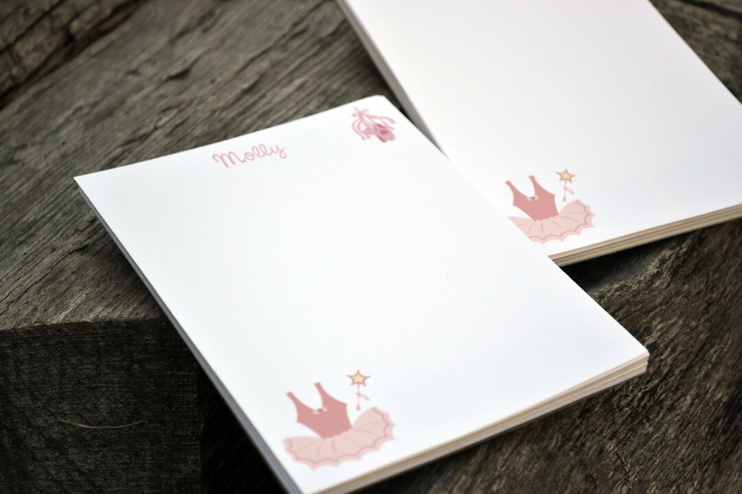 Personalized Notepads / Ballerina Notepads / Notebook / Personalized ...
