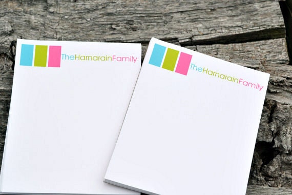Personalized Family Notepads / Personalized Note Pads / Family | Etsy
