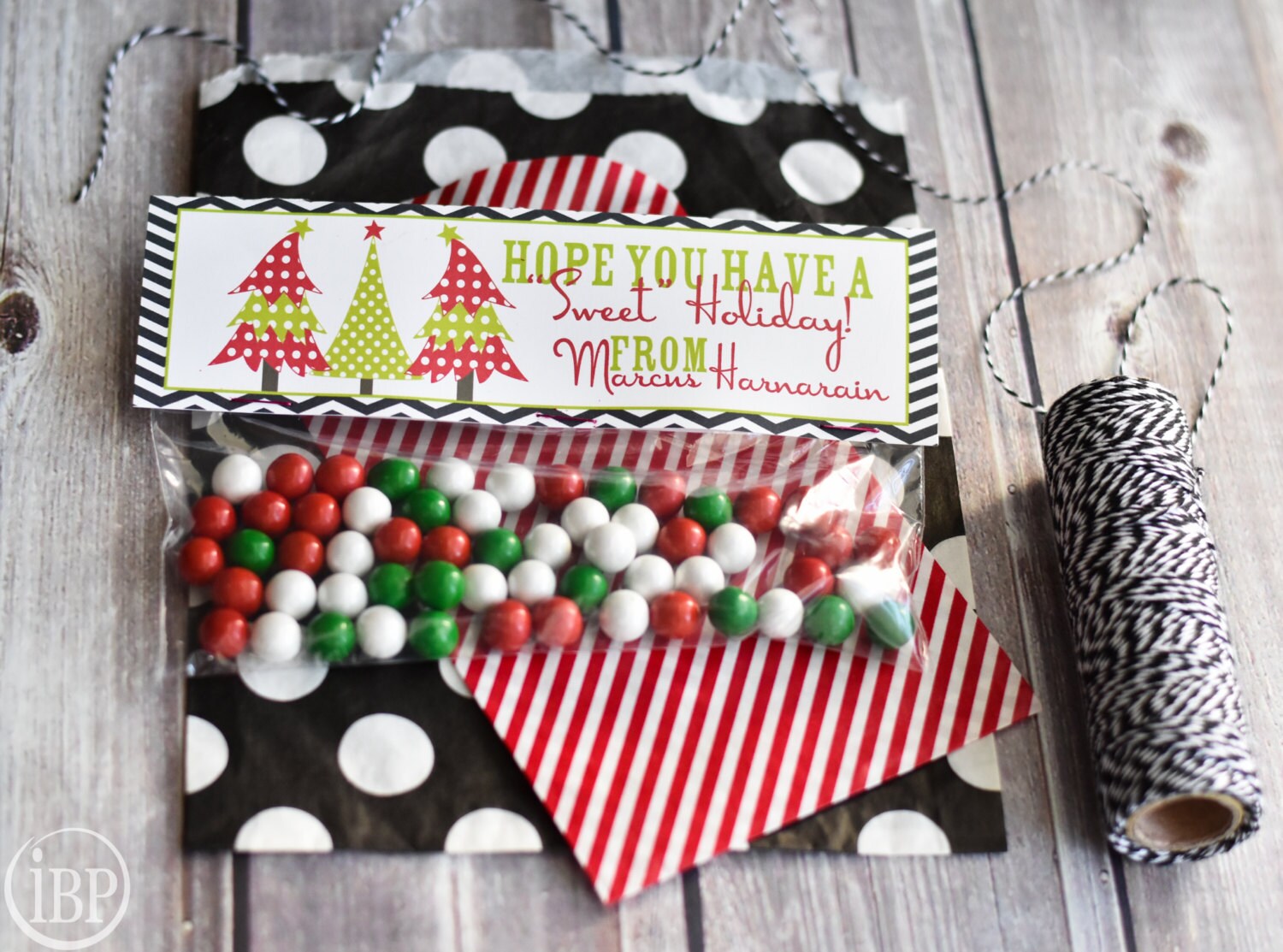 Christmas Treat Bag Topper / Sweet Holiday Treat Bag Toppers / | Etsy