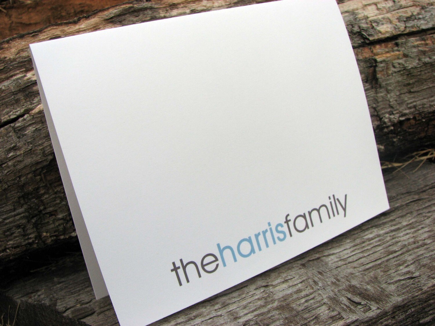 Personalized Family Note Cards / Set of Modern Stationery | Etsy