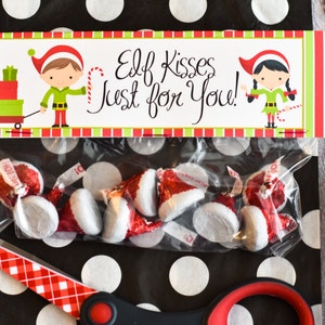 Christmas Treat Bag Topper / Elf Treat Bag Toppers / Christmas ...