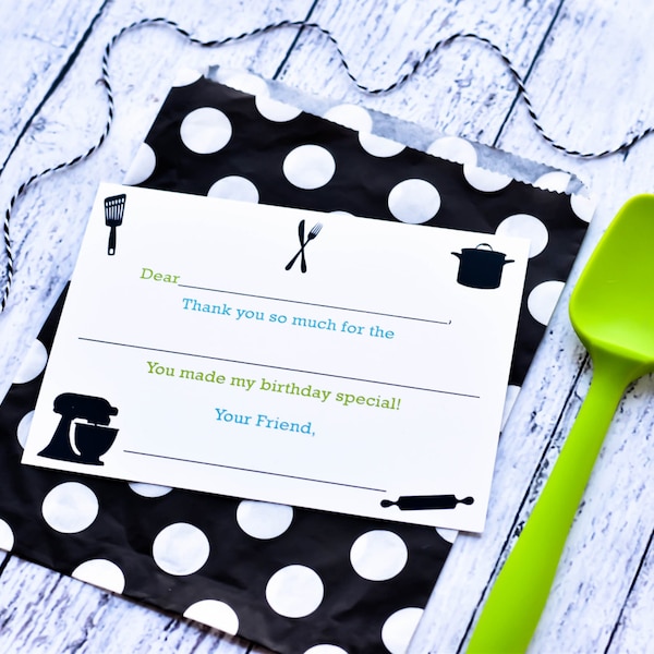 Chef Thank You Note - Etsy