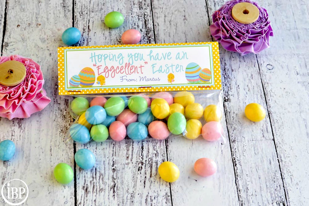 Easter Egg Treat Bag Topper / Happy Easter Treat Bag Toppers / Easter ...