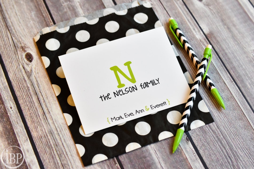 Family Stationery / Personalized Family Stationary / Personalized Note ...