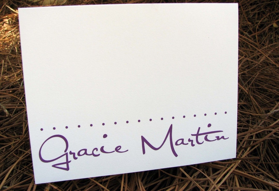 Personalized Note Card / Personalized Stationery / Personalized ...