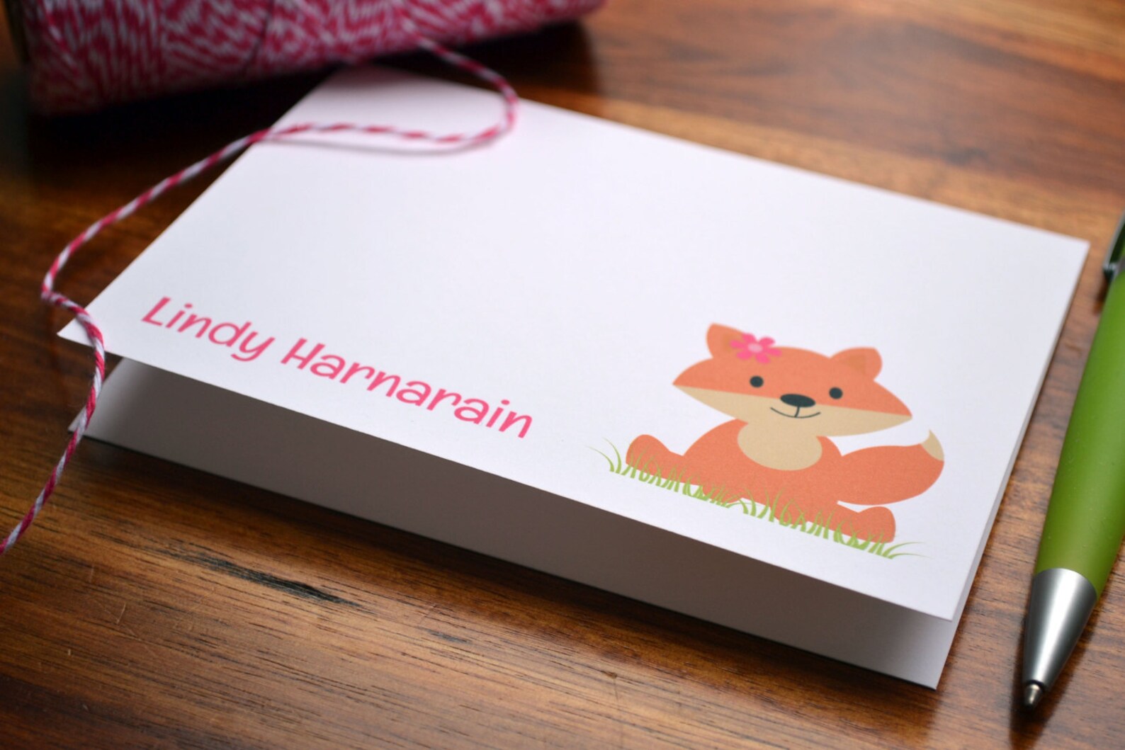 Fox Personalized Stationery / Personalized Stationary / - Etsy