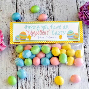 Easter Egg Treat Bag Topper / Happy Easter Treat Bag Toppers / Easter ...