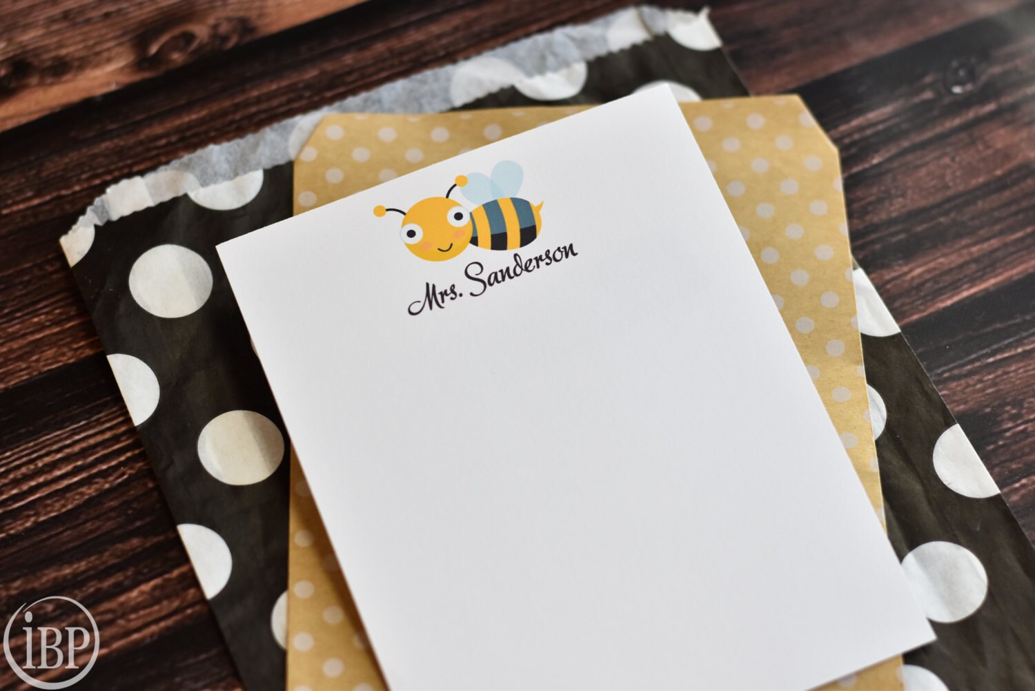Personalized Bee Notepads / Personalized Notebook / | Etsy