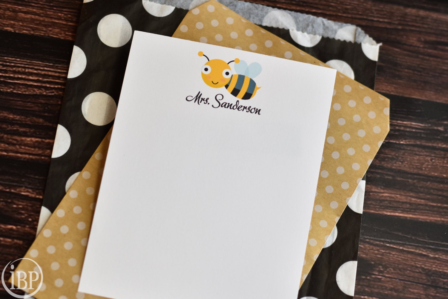 Personalized Bee Notepads / Personalized Notebook / | Etsy