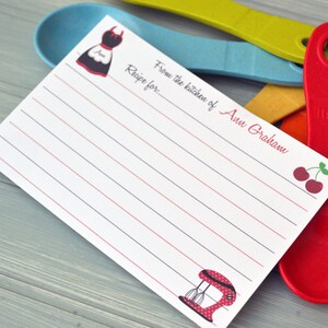 Personalized Recipe Card - Personalized Recipe Cards - Recipe Card Set ...