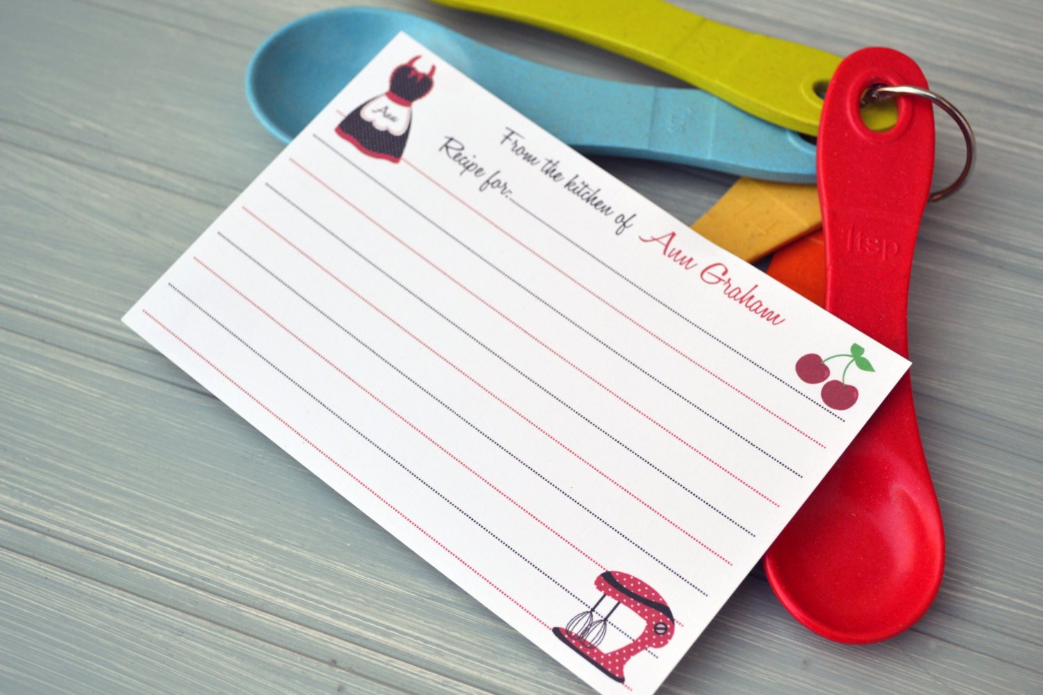 Personalized Recipe Card Personalized Recipe Cards Recipe - Etsy