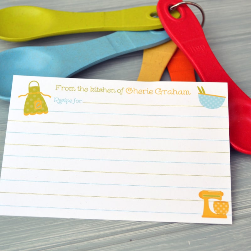 Personalized Recipe Cards - Etsy