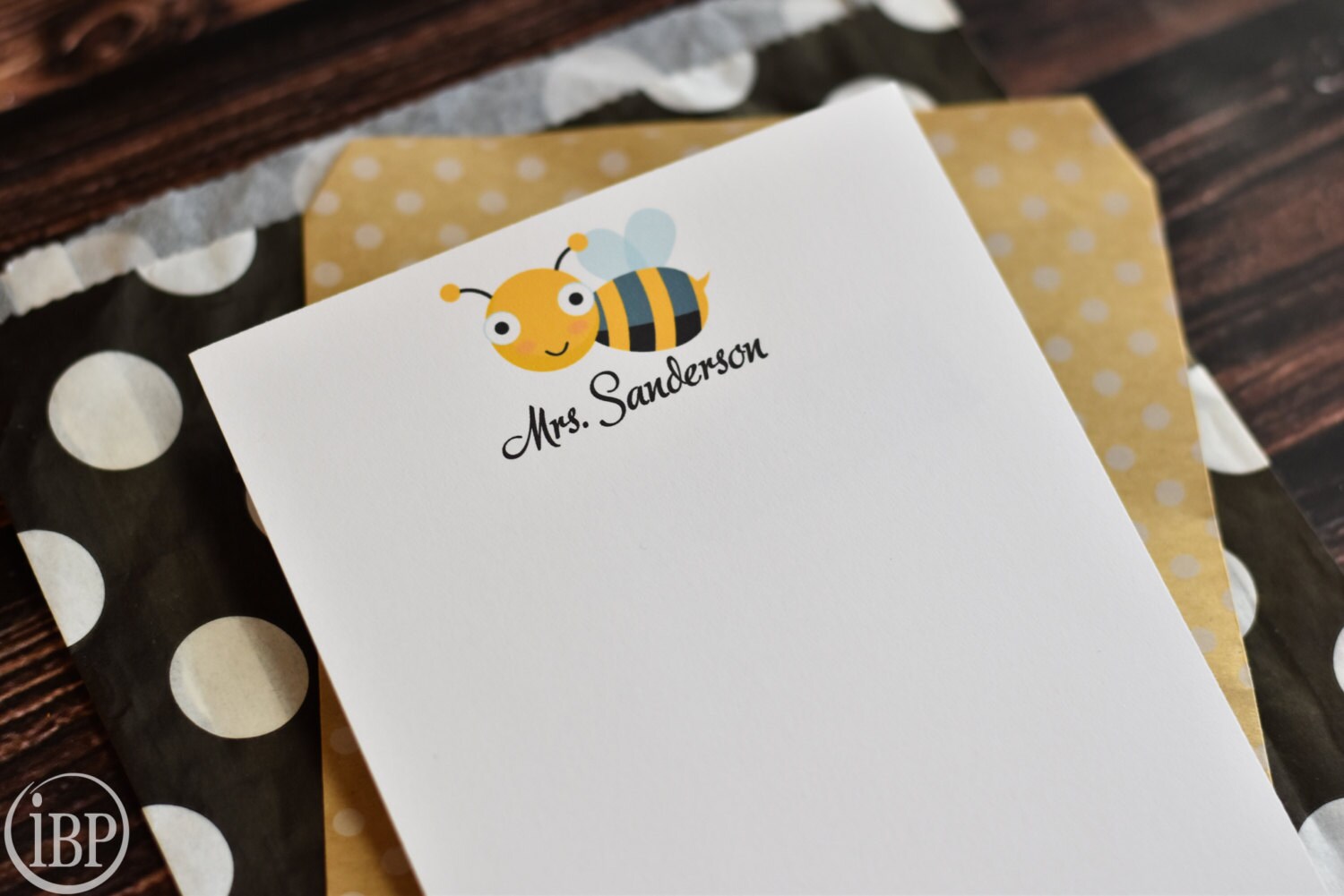 Personalized Bee Notepads / Personalized Notebook / | Etsy