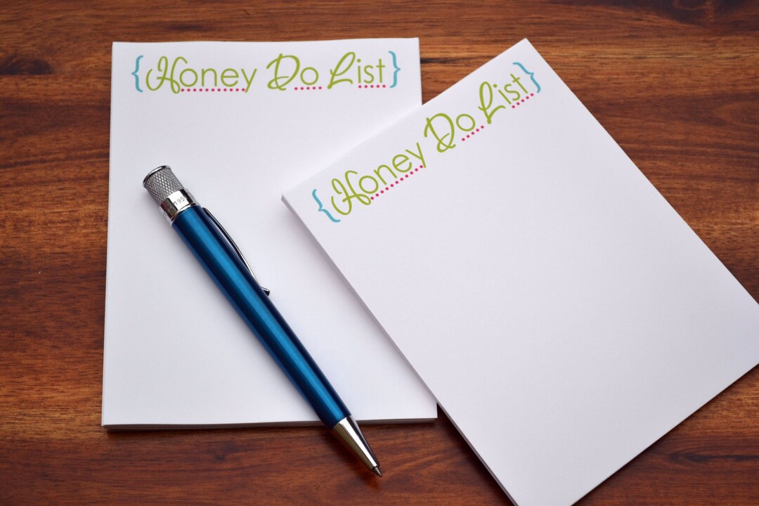 Personalized to Do List Notepads, Set of 2 - Etsy