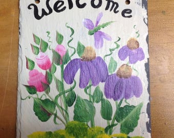 Hand painted slate | Etsy